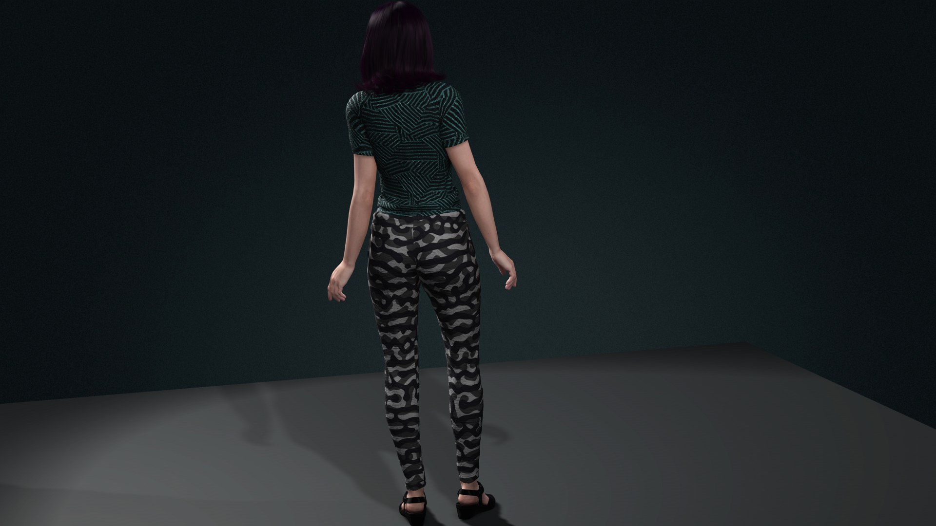 Realistic Young Female Character Ready HighQuality Modern Outfit Model ...