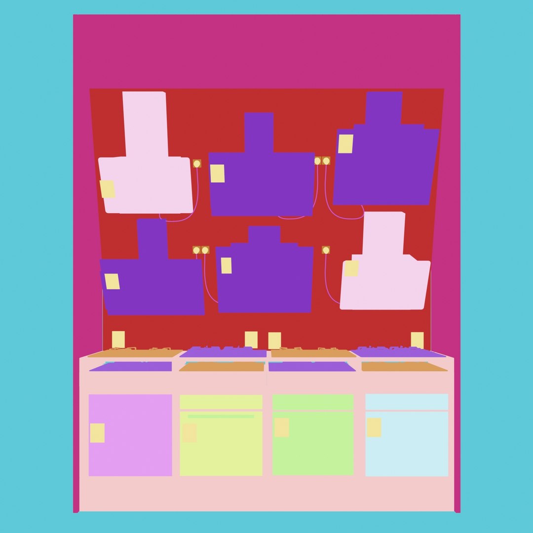 3D hoods room model - TurboSquid 1478310