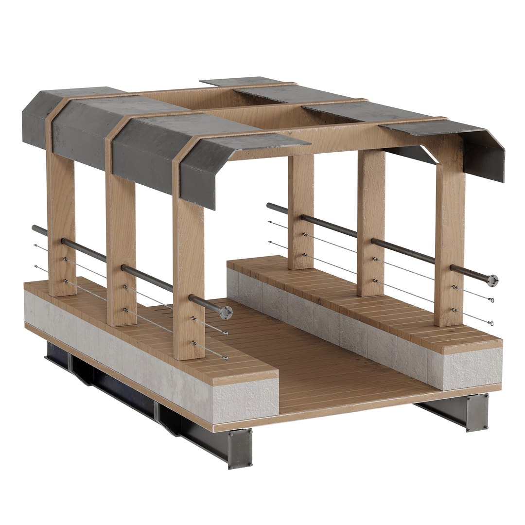 3D Modular Bridge Set 2 - TurboSquid 2389819