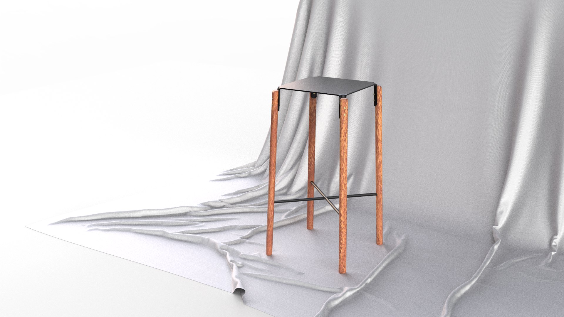 Minimalistic Scandinavian Design Bar Stool 3D Model - TurboSquid 1304035