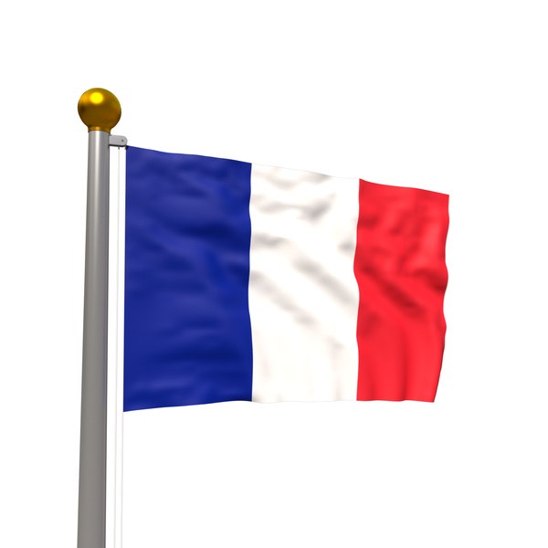 modelo 3d Bandera animada de Francia - TurboSquid 1480289