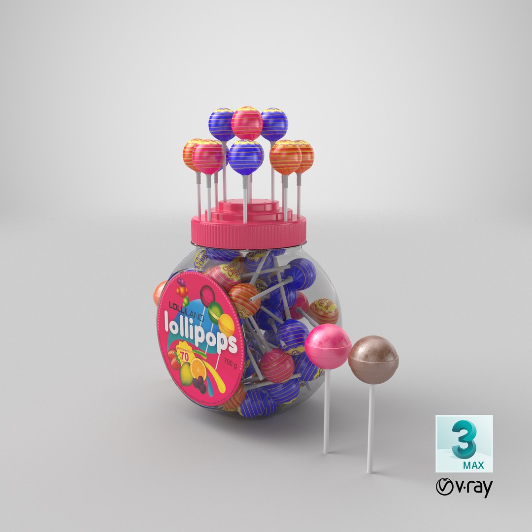 3D Cola Lollipop Model - TurboSquid 1914278