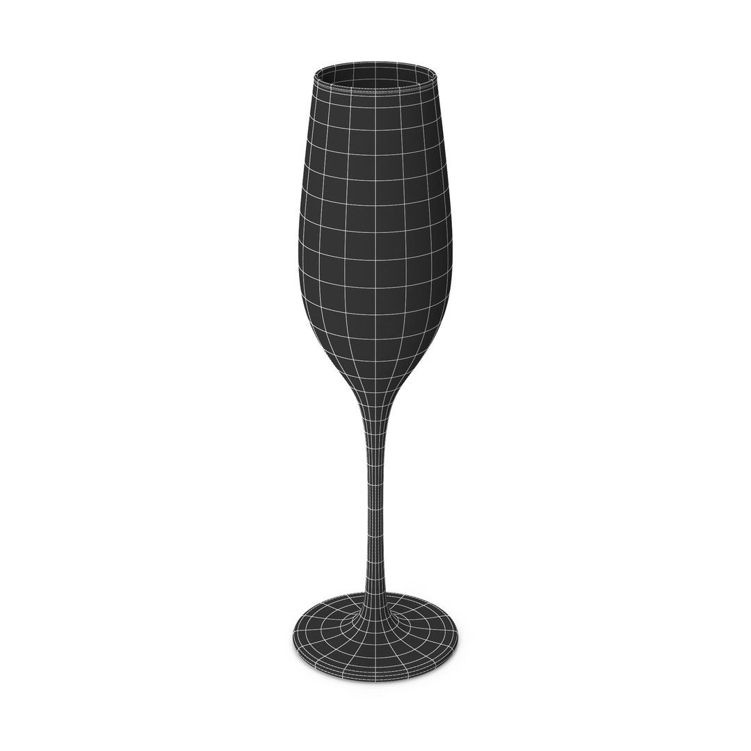 Champagne Glass 3D Model - TurboSquid 1951169