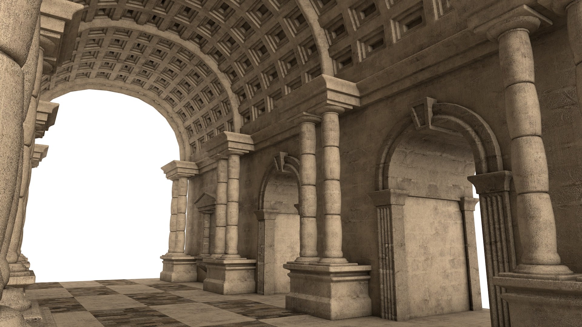 Ancient Greek Interior Model - TurboSquid 2008718