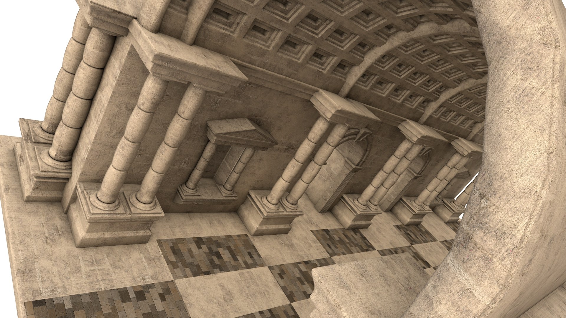 Ancient Greek Interior Model - TurboSquid 2008718