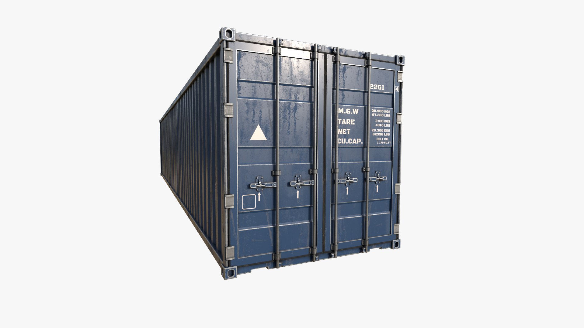 3D Shipping Container 40 Foot Model - TurboSquid 2254832