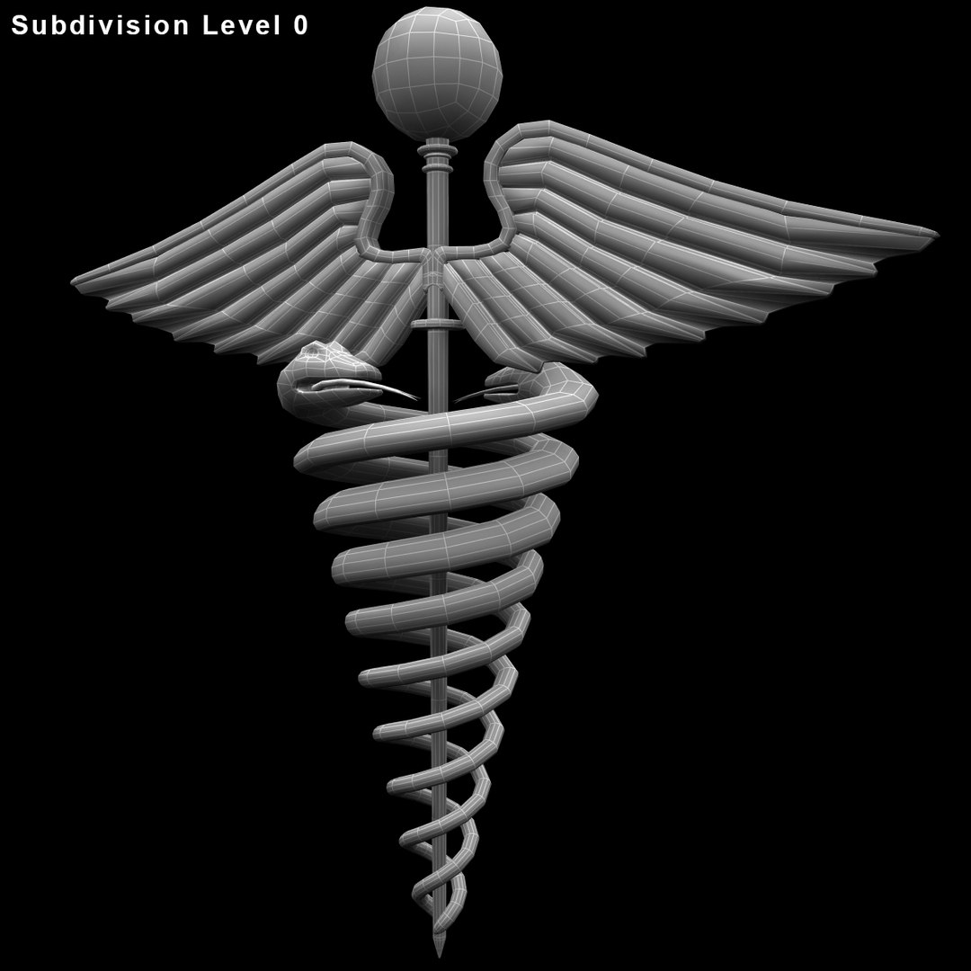 Realistic Caduceus 3d Max