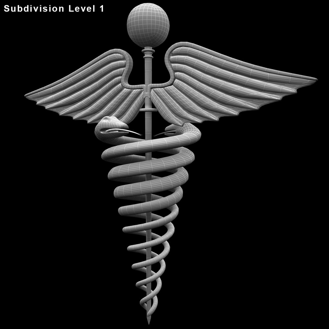 Realistic Caduceus 3d Max