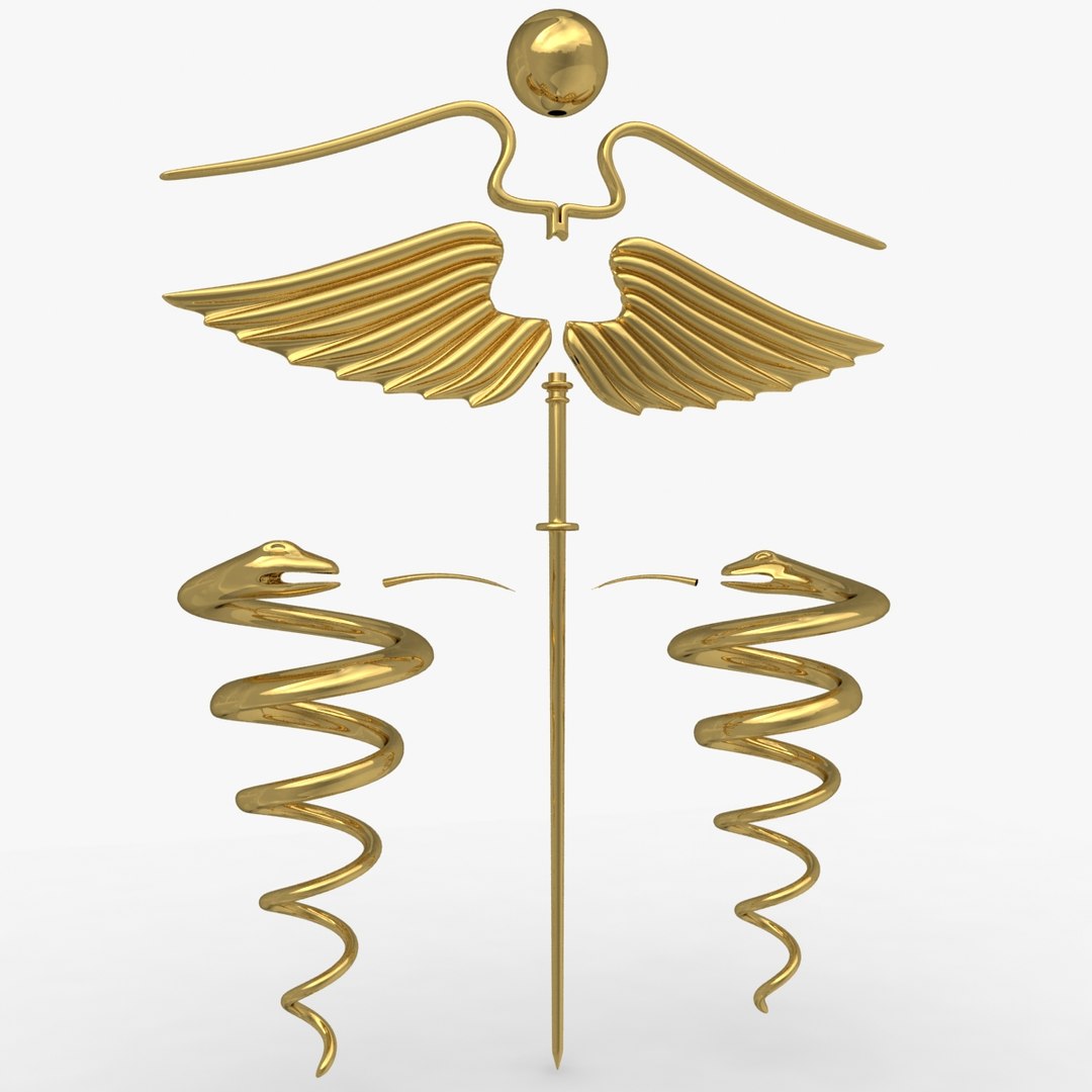 Realistic Caduceus 3d Max