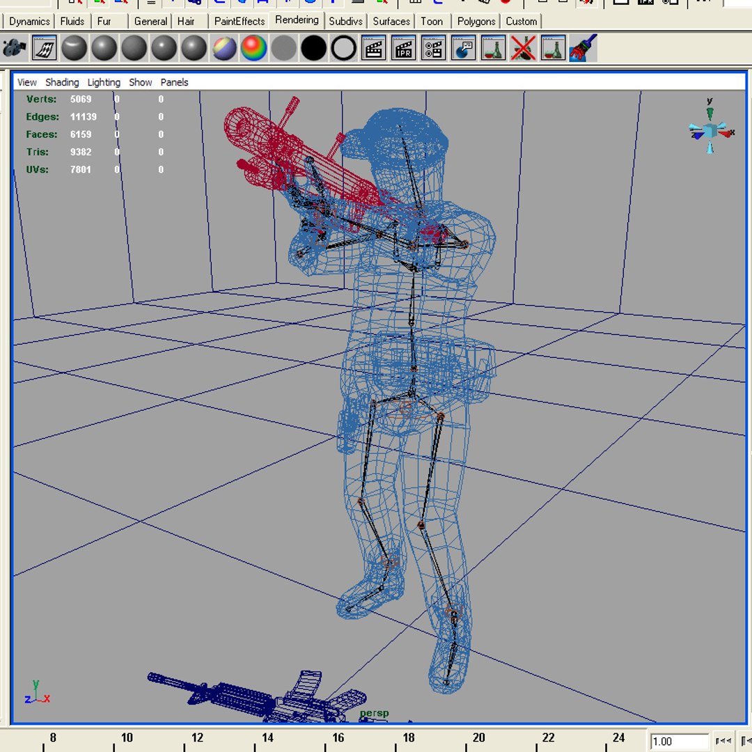Rigged Fbik Sa-7 3d Model