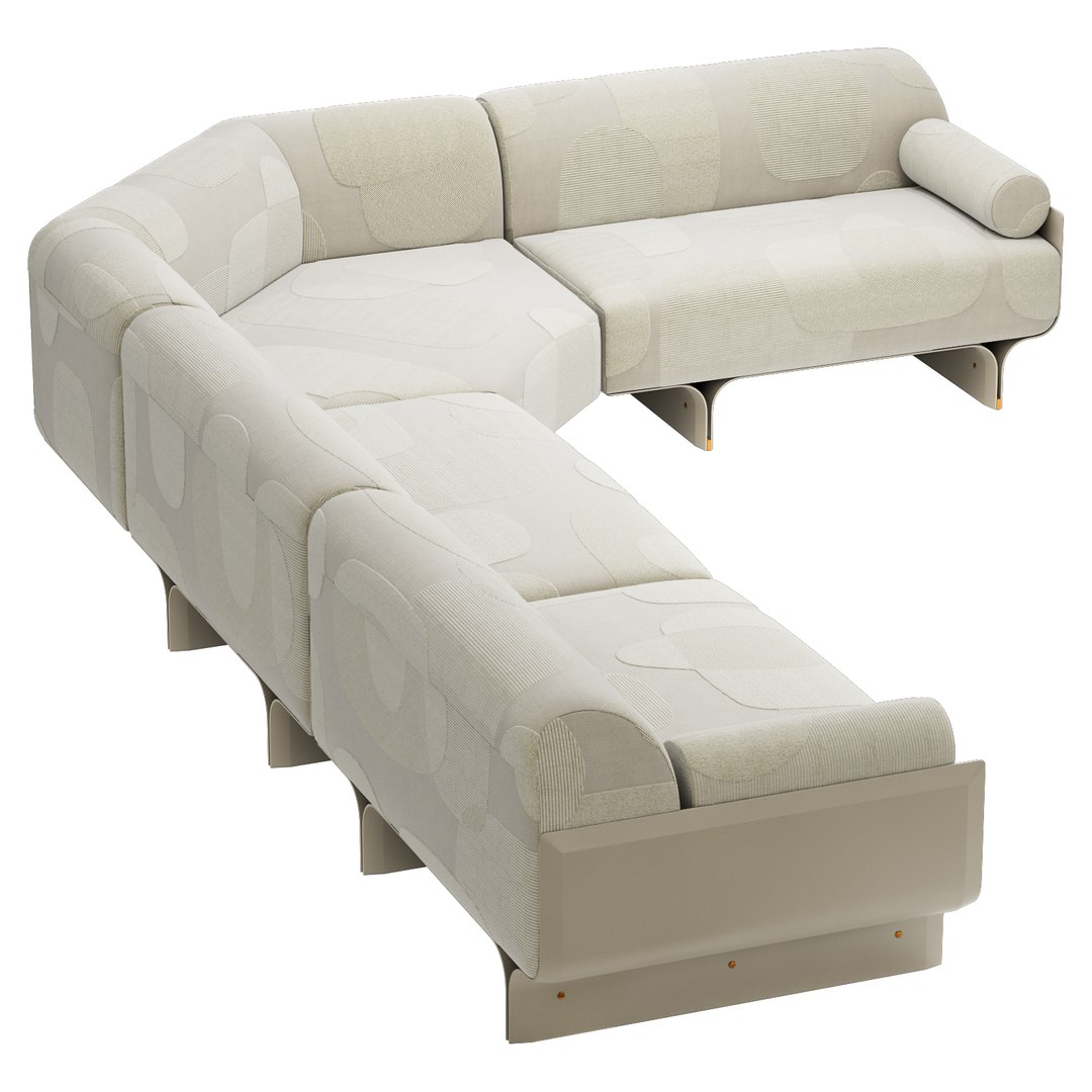 3D Gallotti And Radice Stami Sofa Plus Composition 2 - TurboSquid 2247882