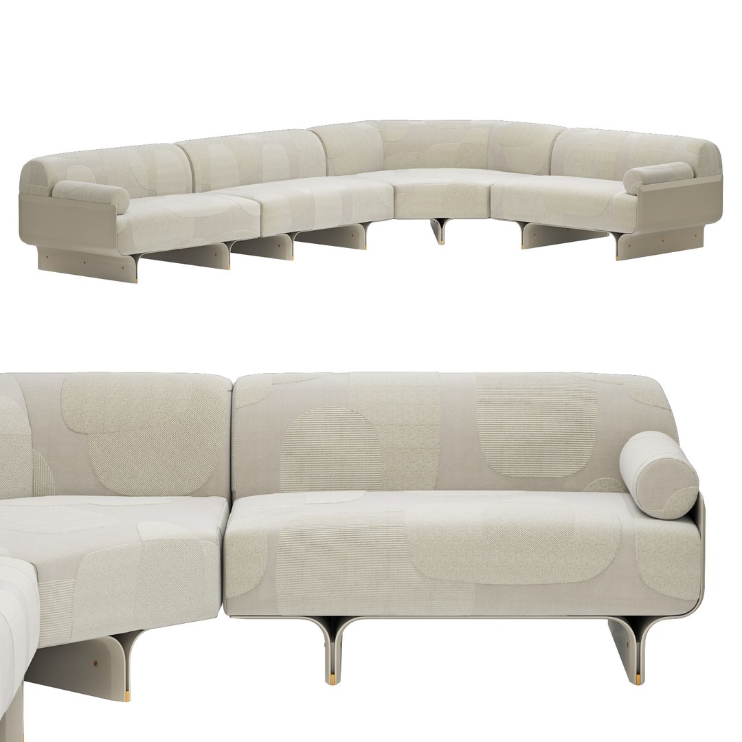 3D Gallotti And Radice Stami Sofa Plus Composition 2 - TurboSquid 2247882