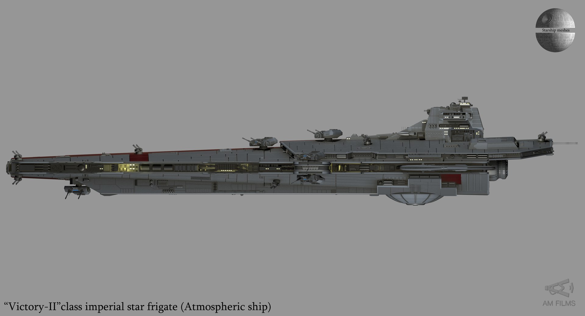 3D Model Victory Imperial Star Frigate - TurboSquid 1200986