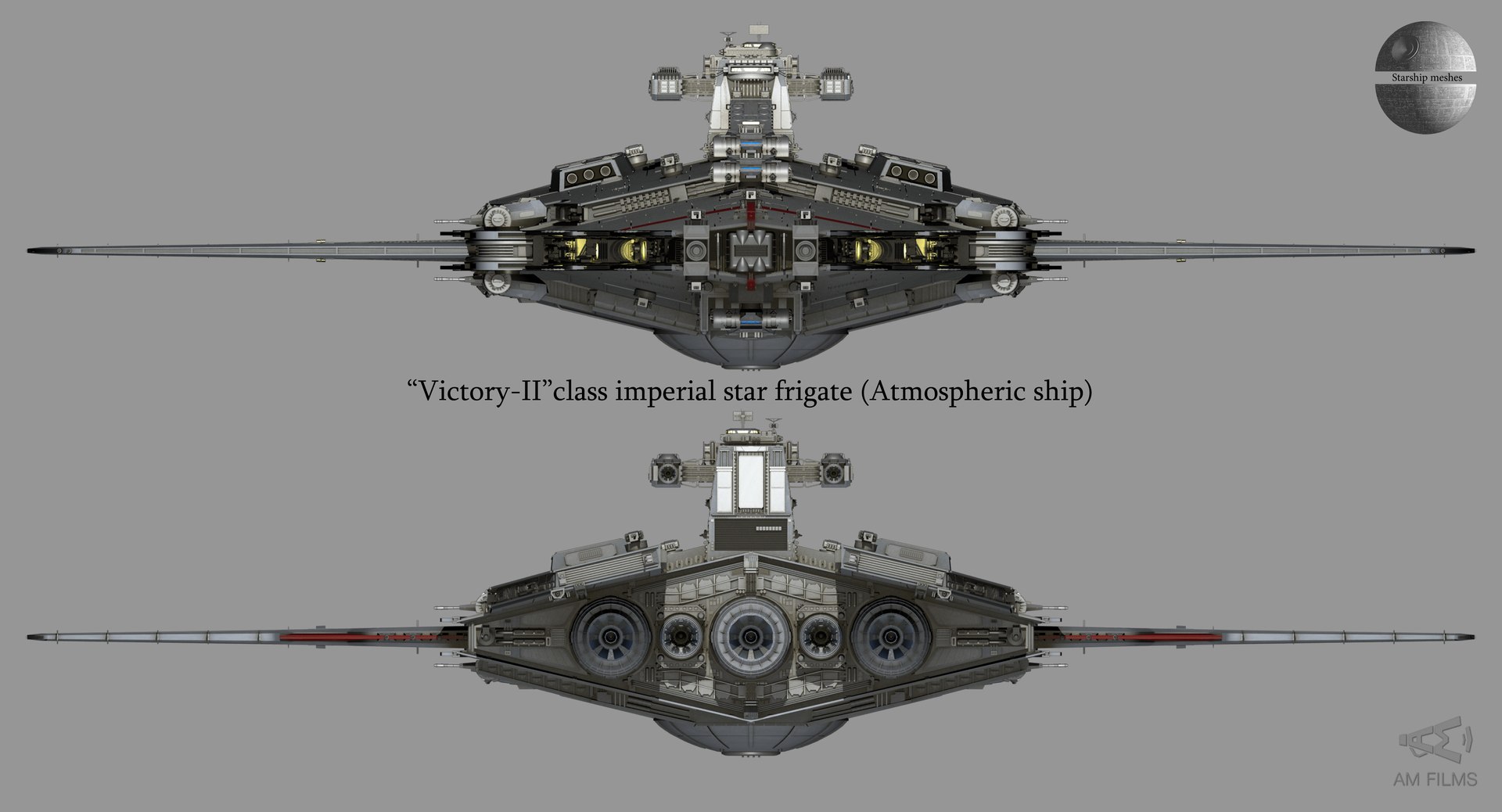 3D Model Victory Imperial Star Frigate - TurboSquid 1200986