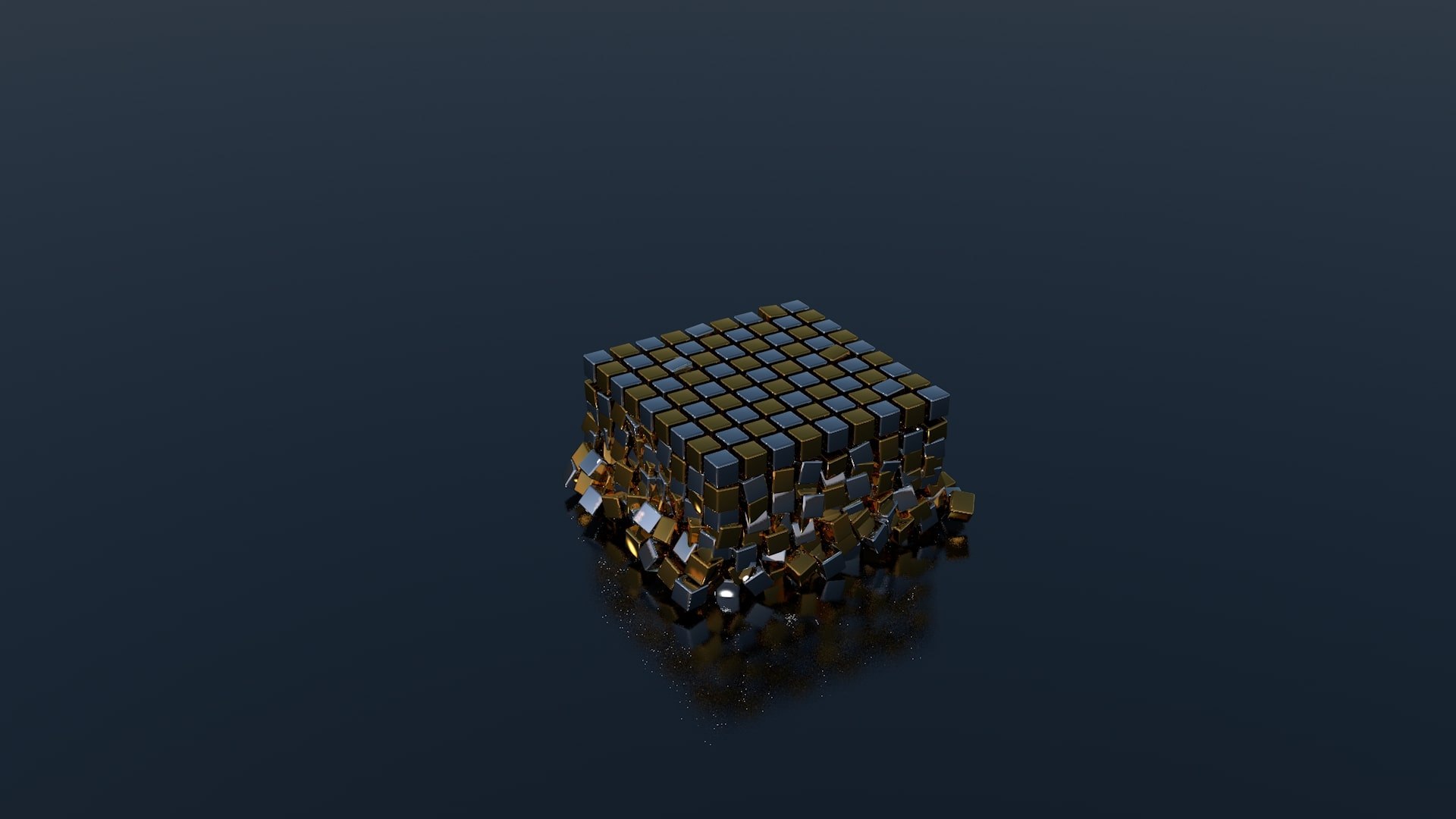 3D cube falling - TurboSquid 1552232