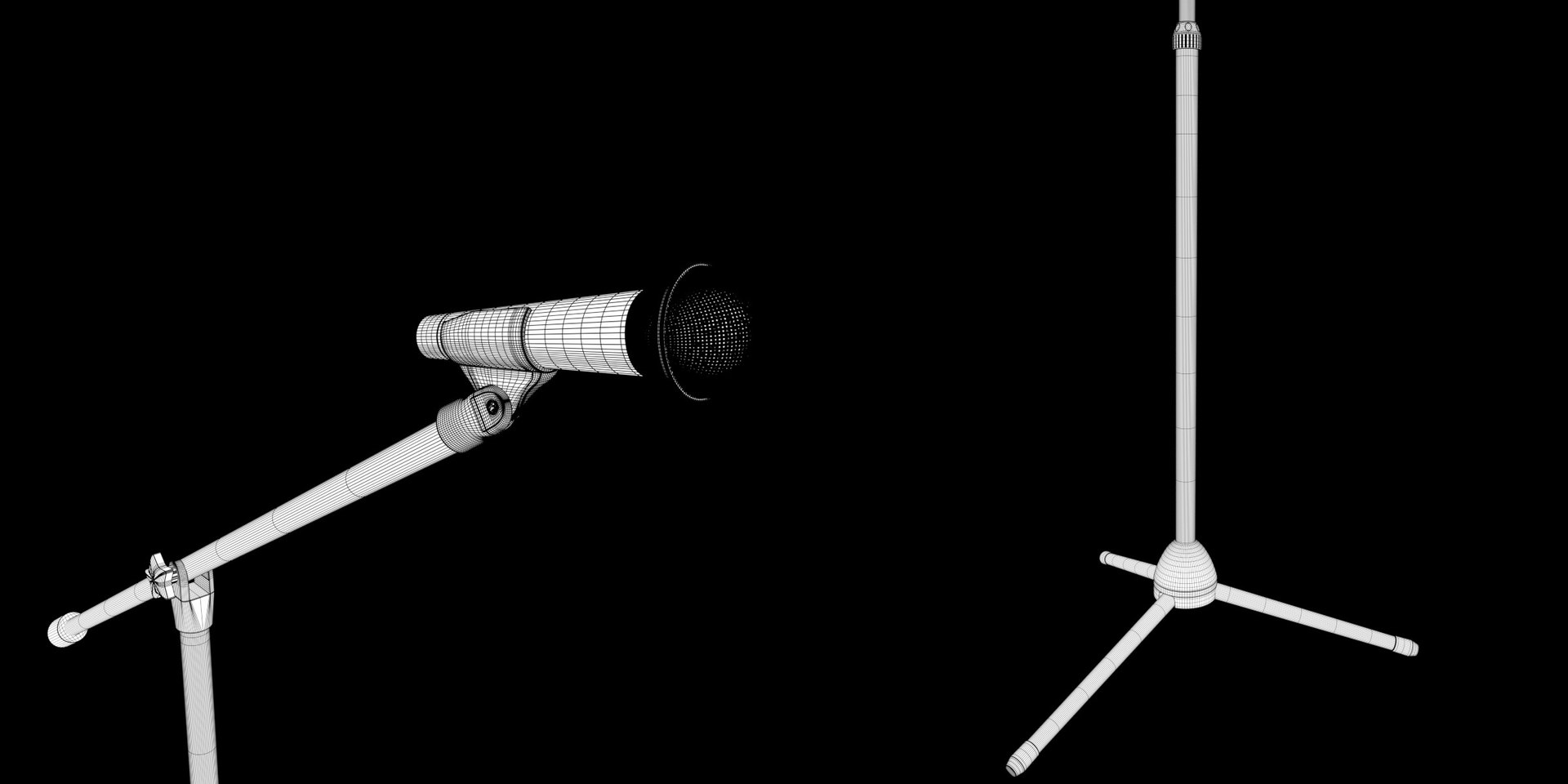 Microphone On Boom Stand 3D Model - TurboSquid 1814817