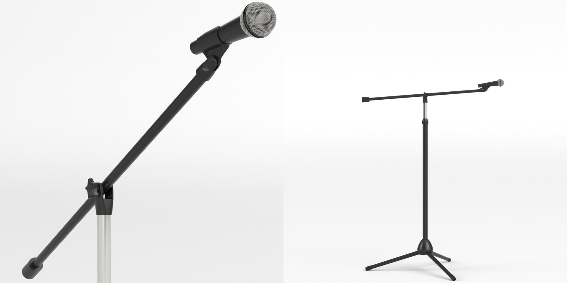 Microphone On Boom Stand 3D Model - TurboSquid 1814817