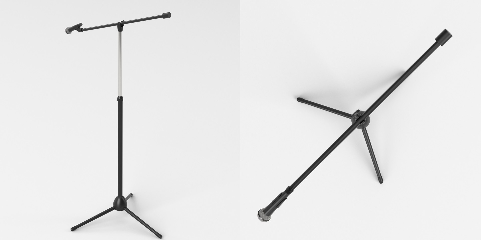 Microphone On Boom Stand 3D Model - TurboSquid 1814817