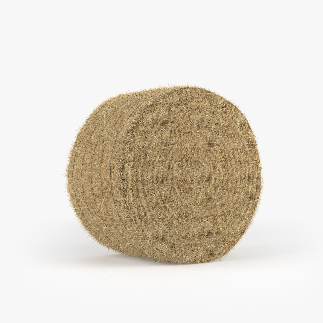 3d Model Hay Bales Realistic
