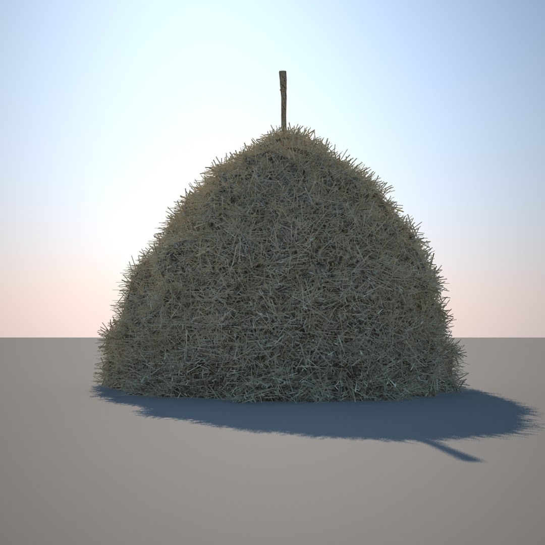 3d Model Hay Bales Realistic