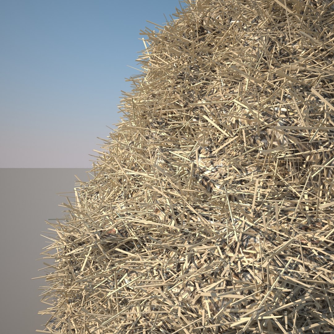 3d Model Hay Bales Realistic