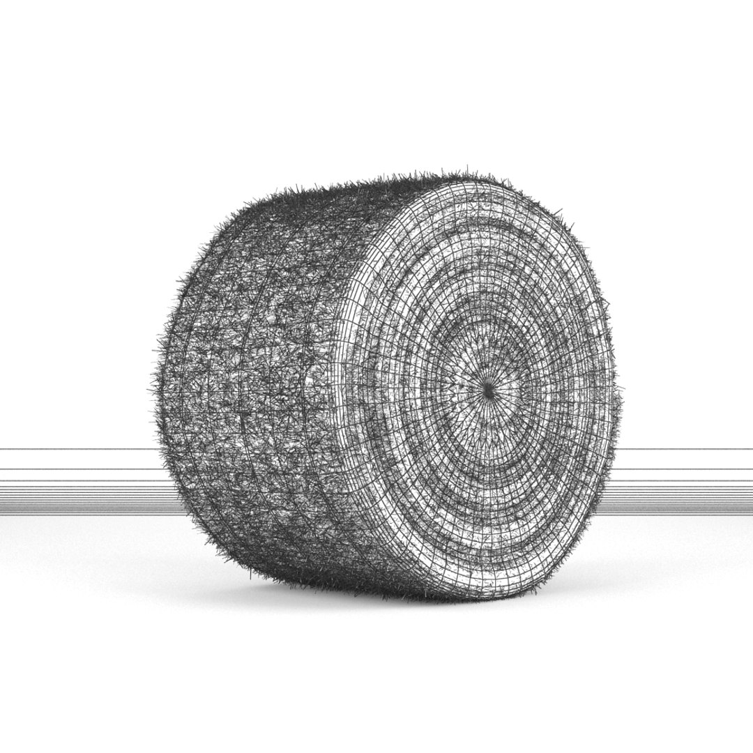 3d Model Hay Bales Realistic