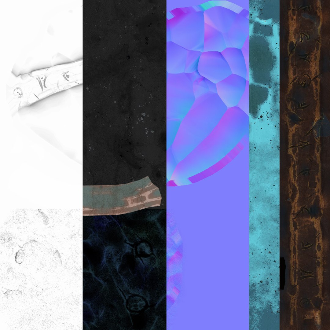 3d Obj Fantasy Runestone