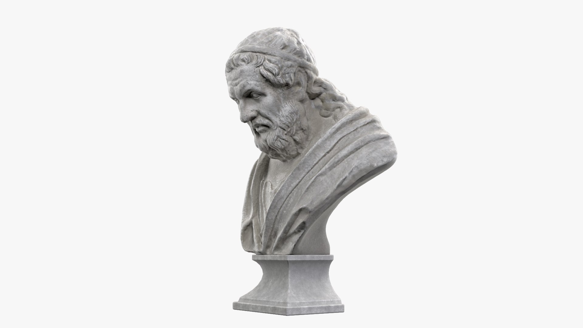 3D Philosopher Marble Bust model - TurboSquid 1907354