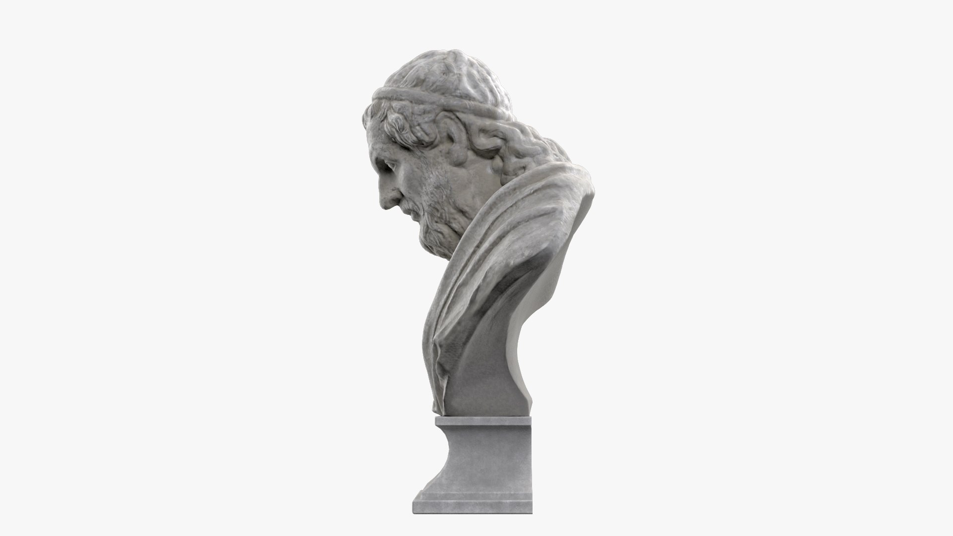 3D Philosopher Marble Bust model - TurboSquid 1907354