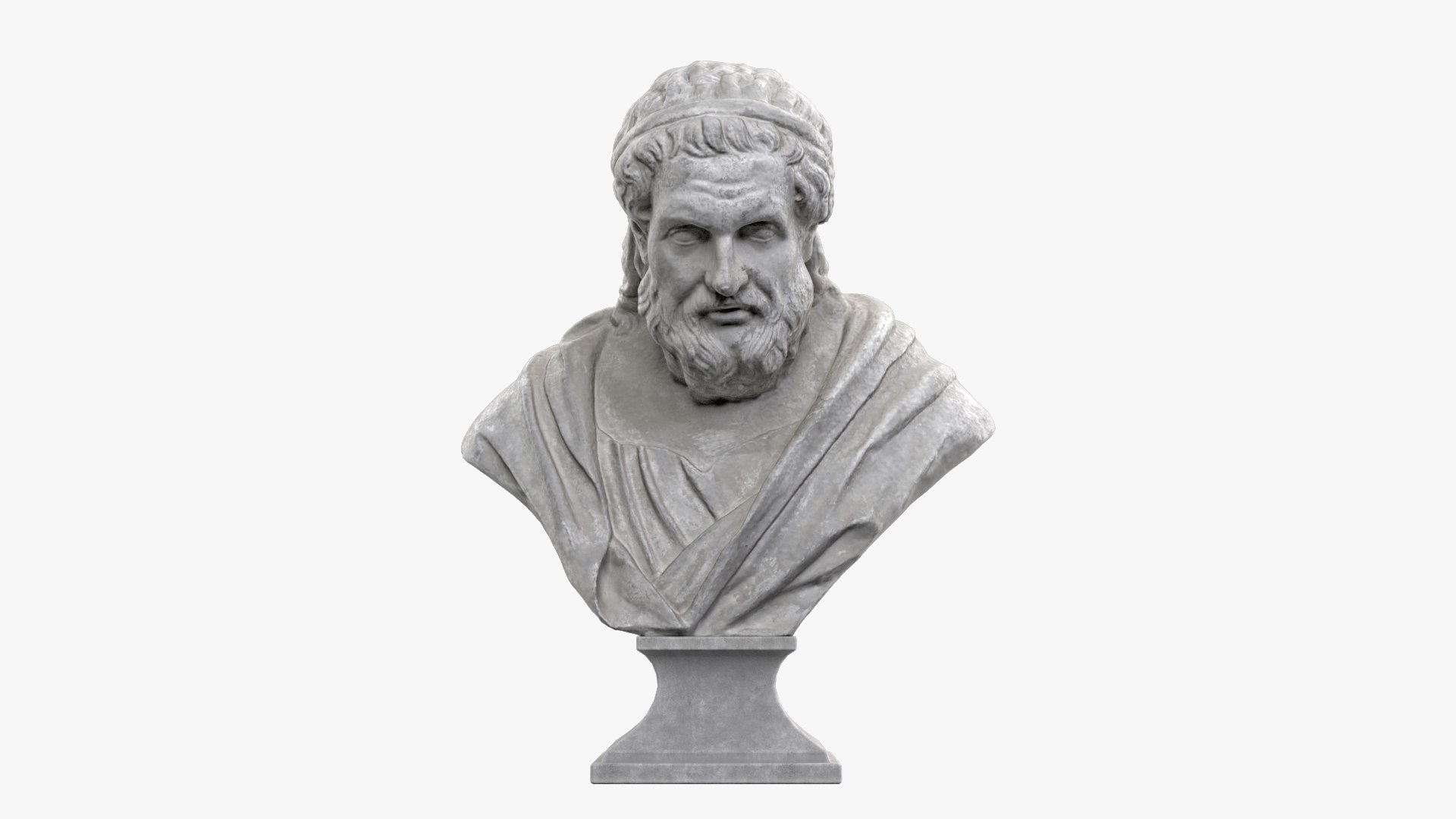 3D Philosopher Marble Bust Model - TurboSquid 1907354