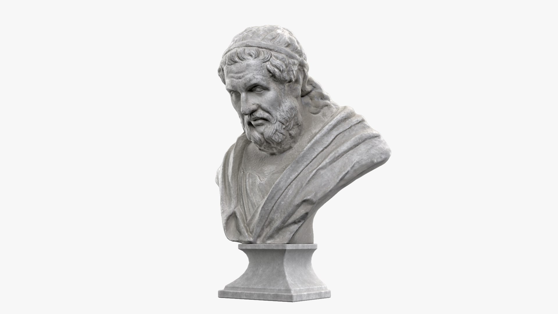 3D Philosopher Marble Bust model - TurboSquid 1907354