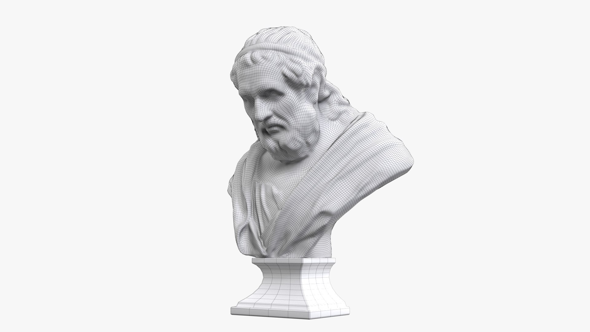 3D Philosopher Marble Bust model - TurboSquid 1907354