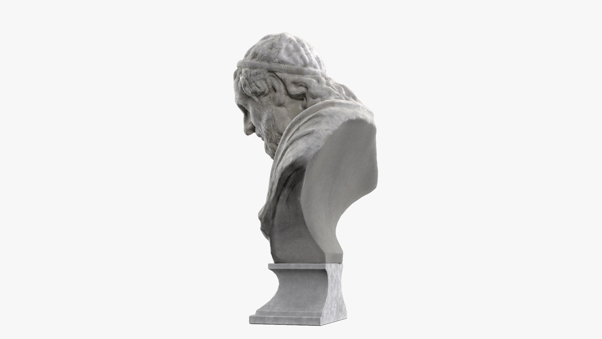 3D Philosopher Marble Bust model - TurboSquid 1907354