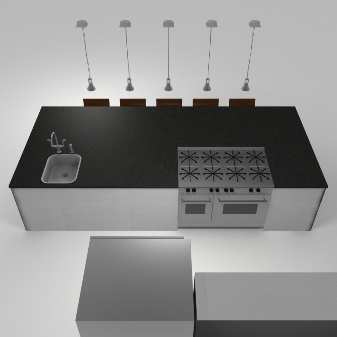 Kitchen Set01 Light Fixtures Dwg