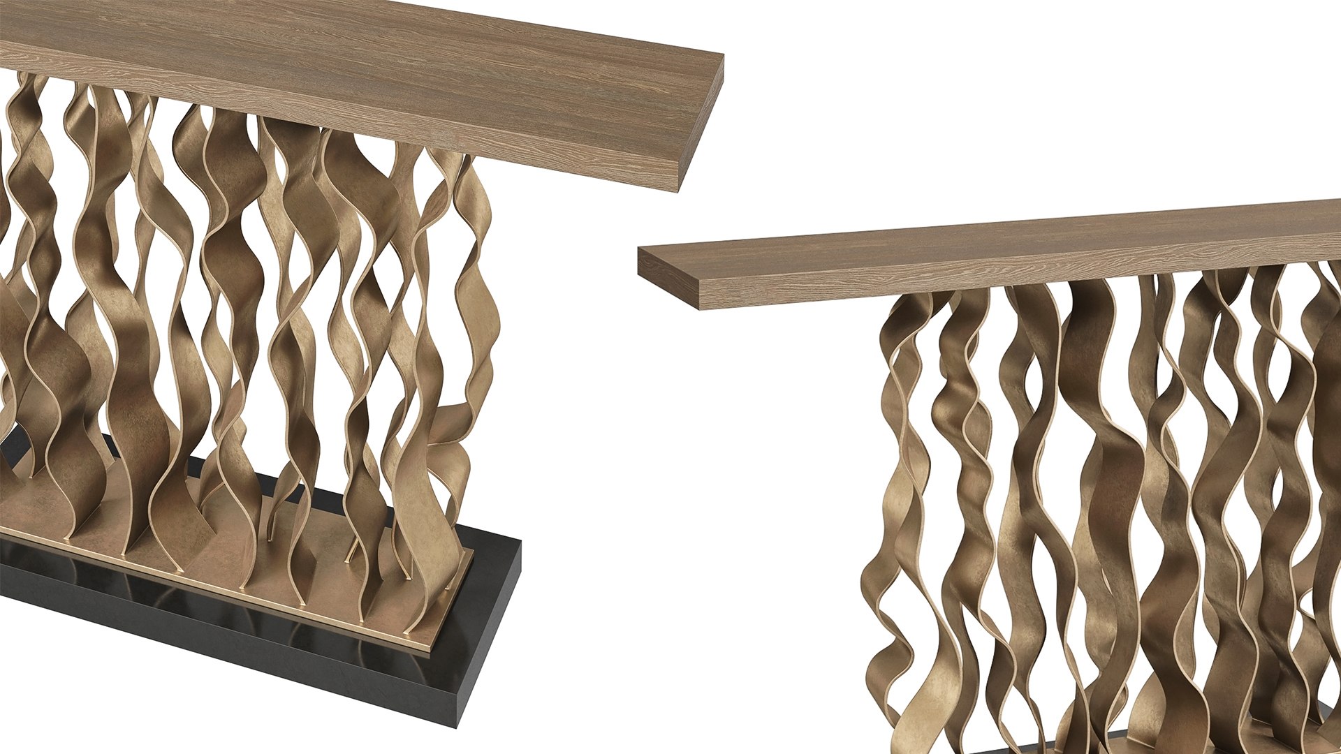 3D Ambella Waves Console - TurboSquid 2280838