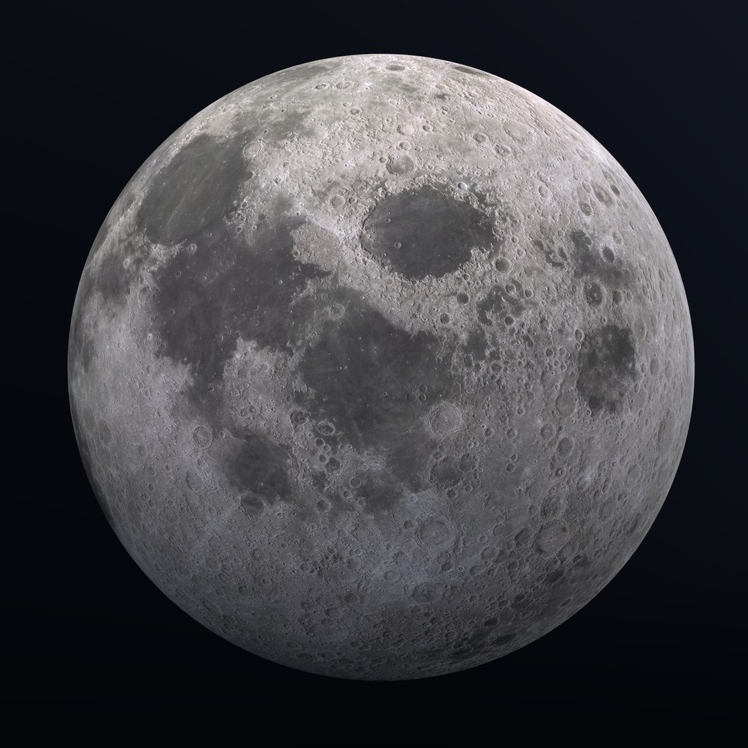Moon 8K 3D Model - TurboSquid 2124659