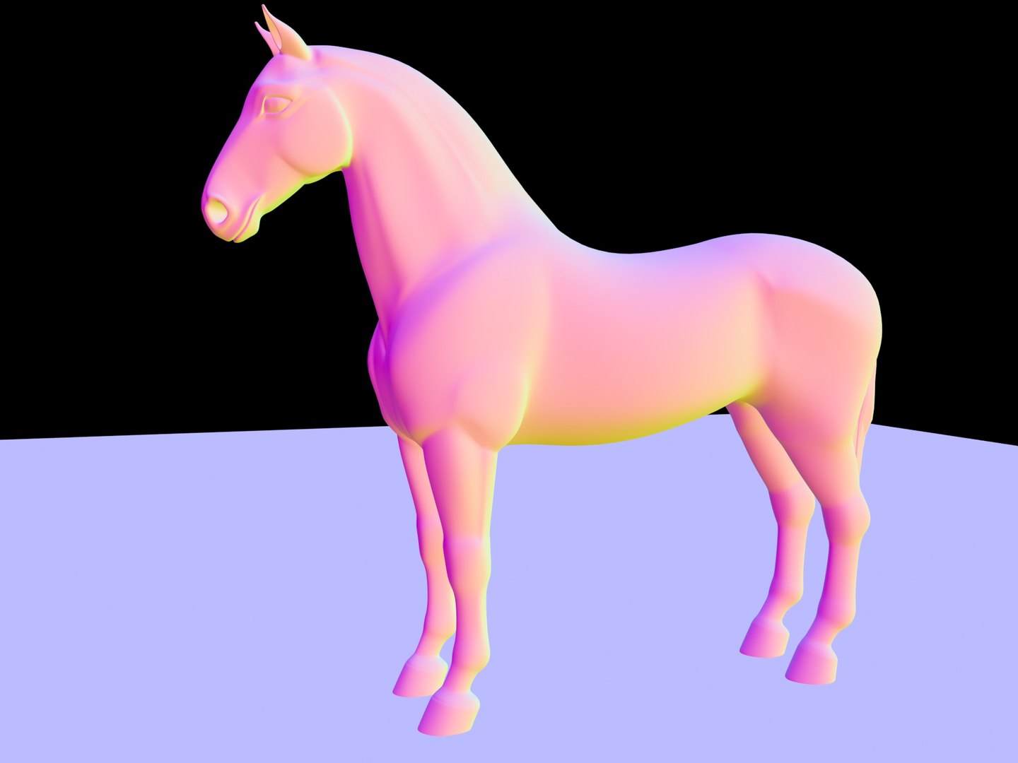 Simple Horse 3D Model - TurboSquid 1572857