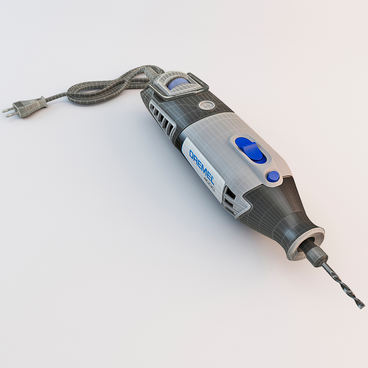 dremel 4000 rotary tool 3d model