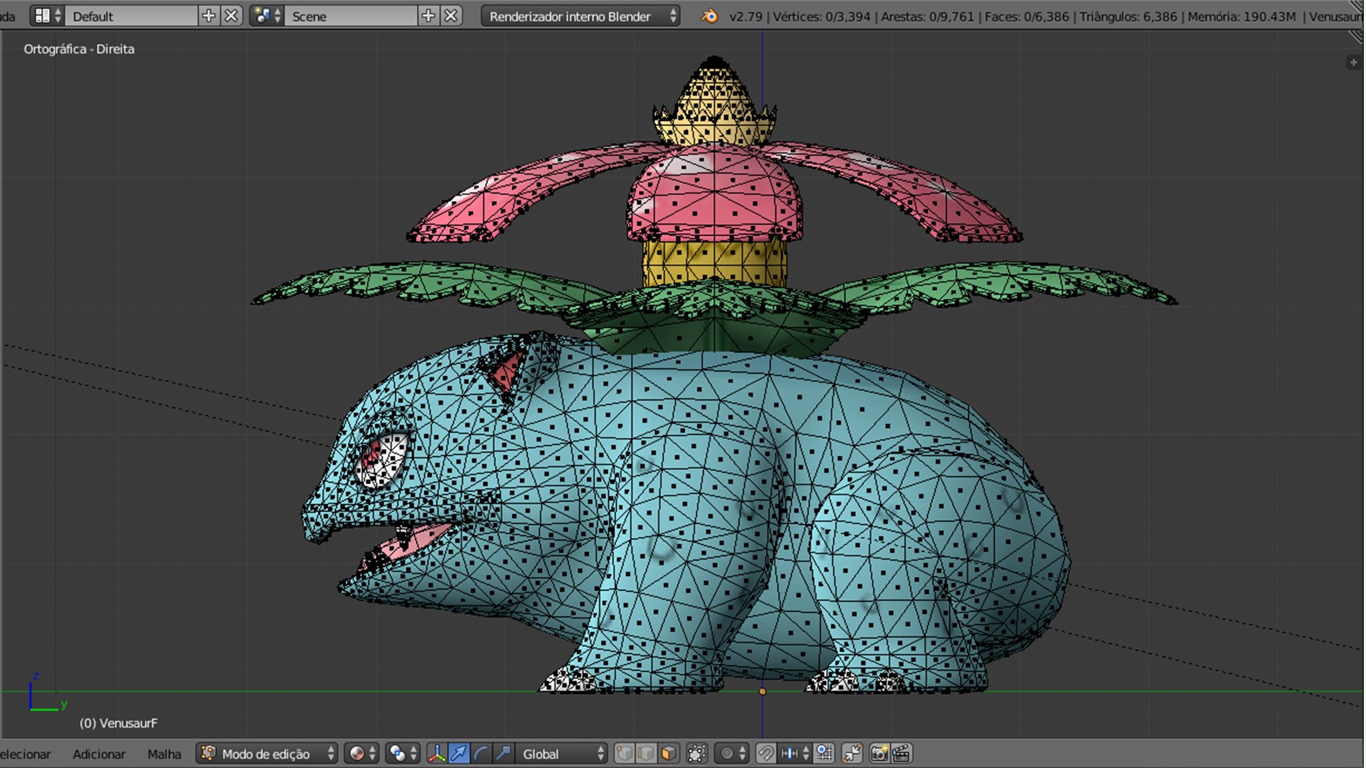 POKEMON VENUSAUR rigged and animated model game already with 14 great ...