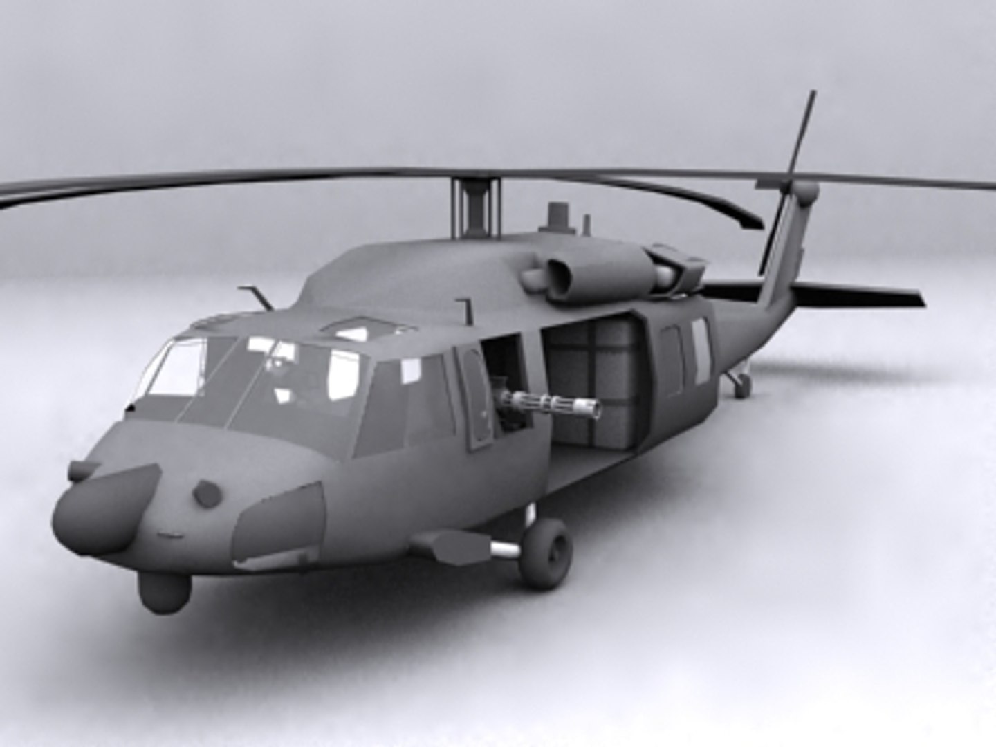 3d Mh-60 Blackhawk Model