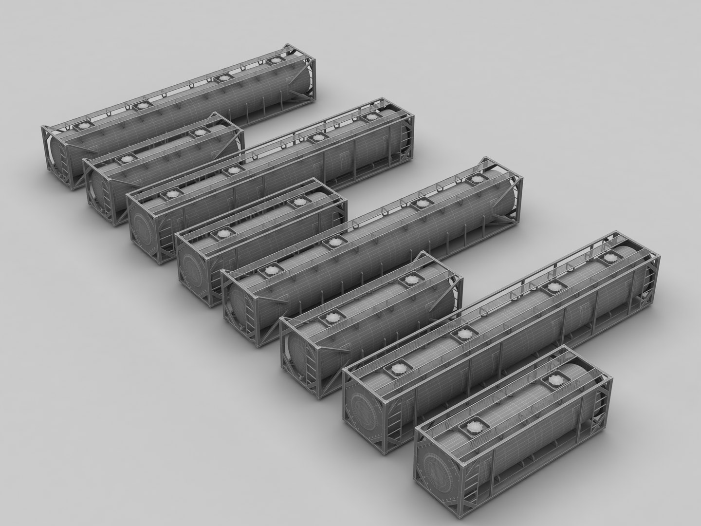 Tank Containers 3D Model - TurboSquid 2188748
