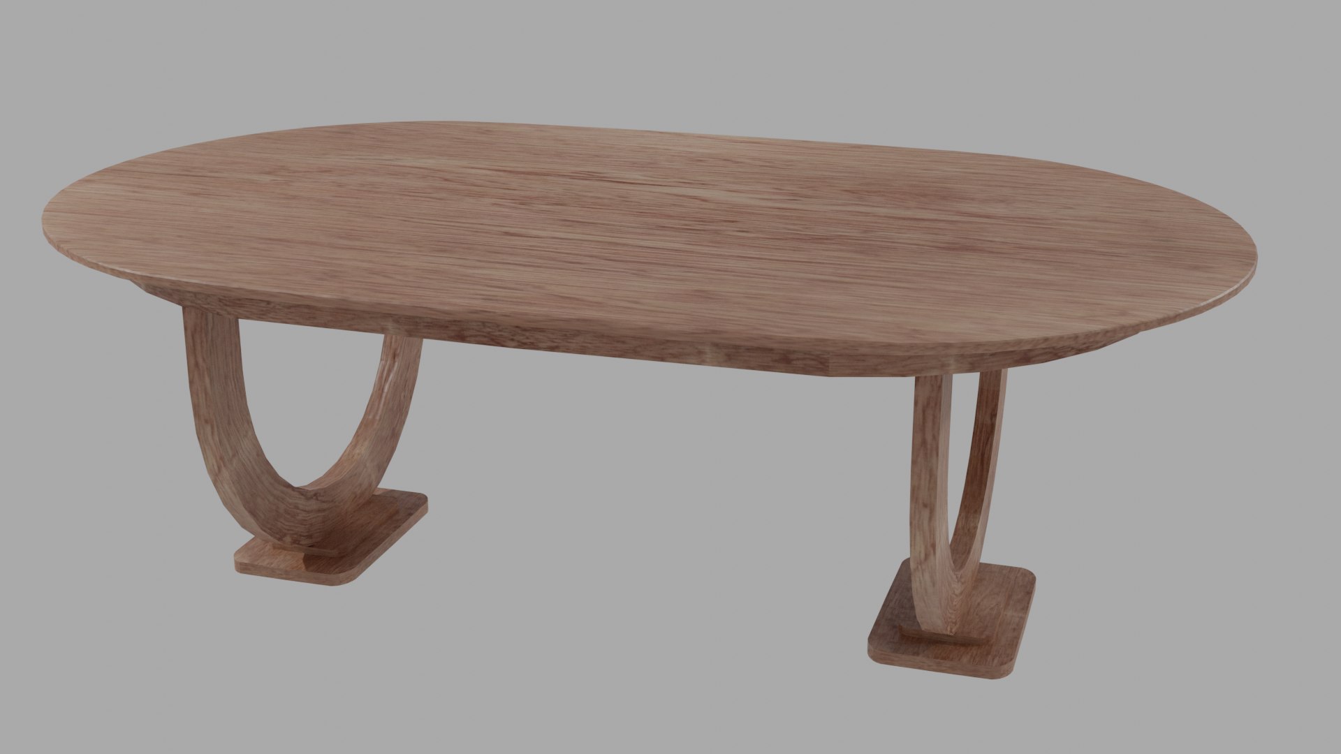 3D Oval Shaped Dining Table Model - TurboSquid 1843907