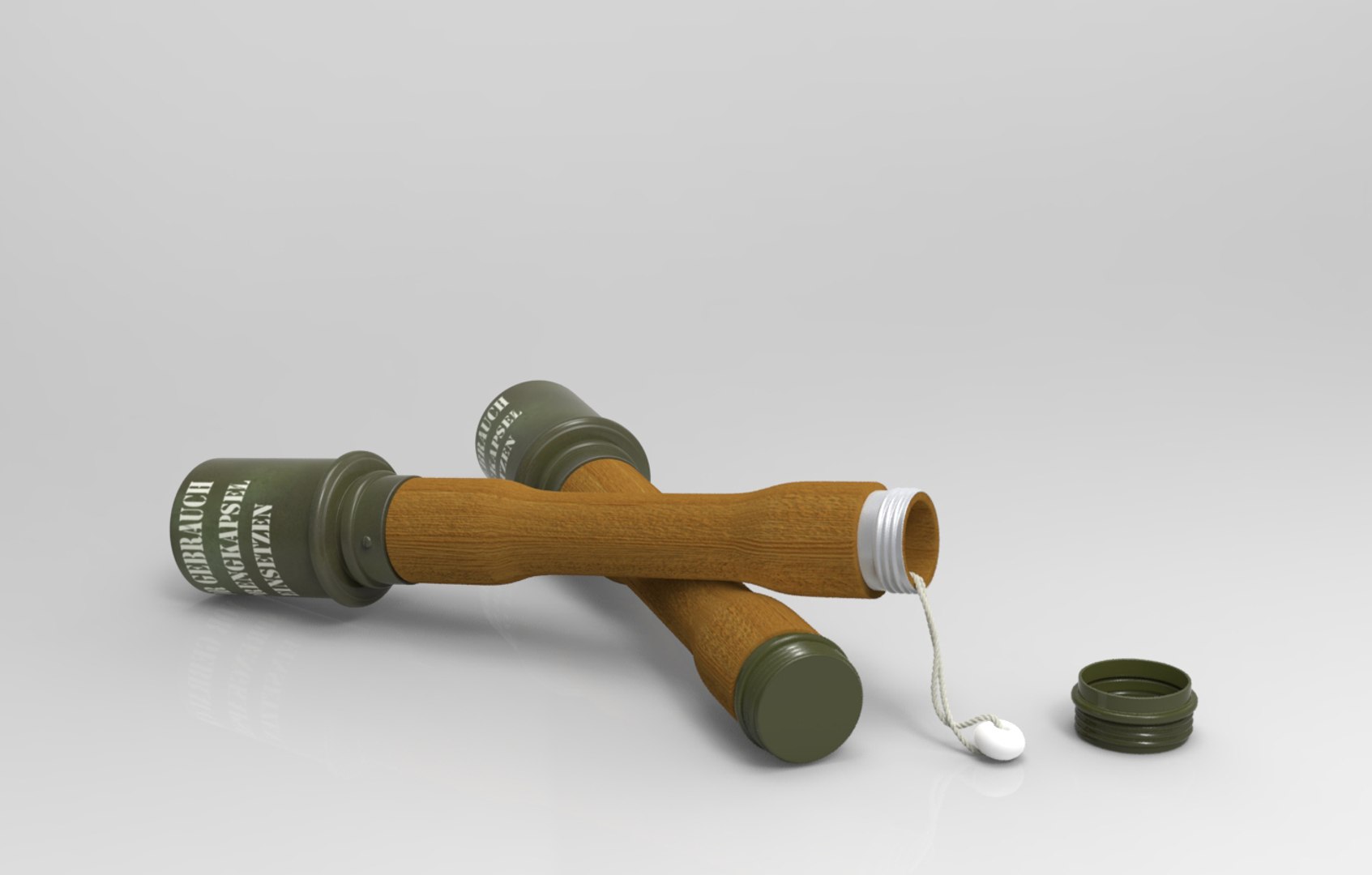 3d Model German Wwii Steilhandgranate 39
