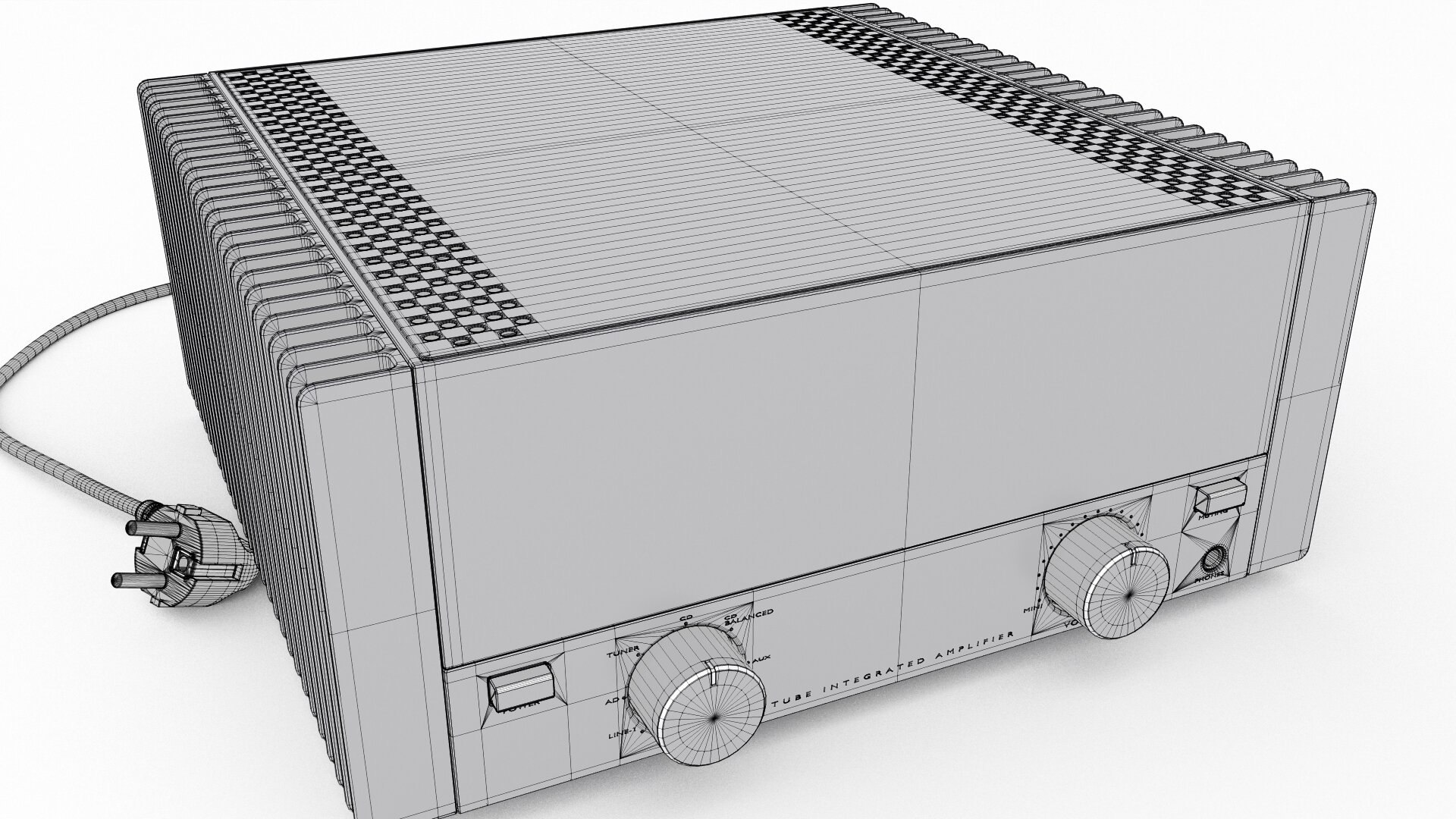 Amplifier radiator 3D model - TurboSquid 1585603