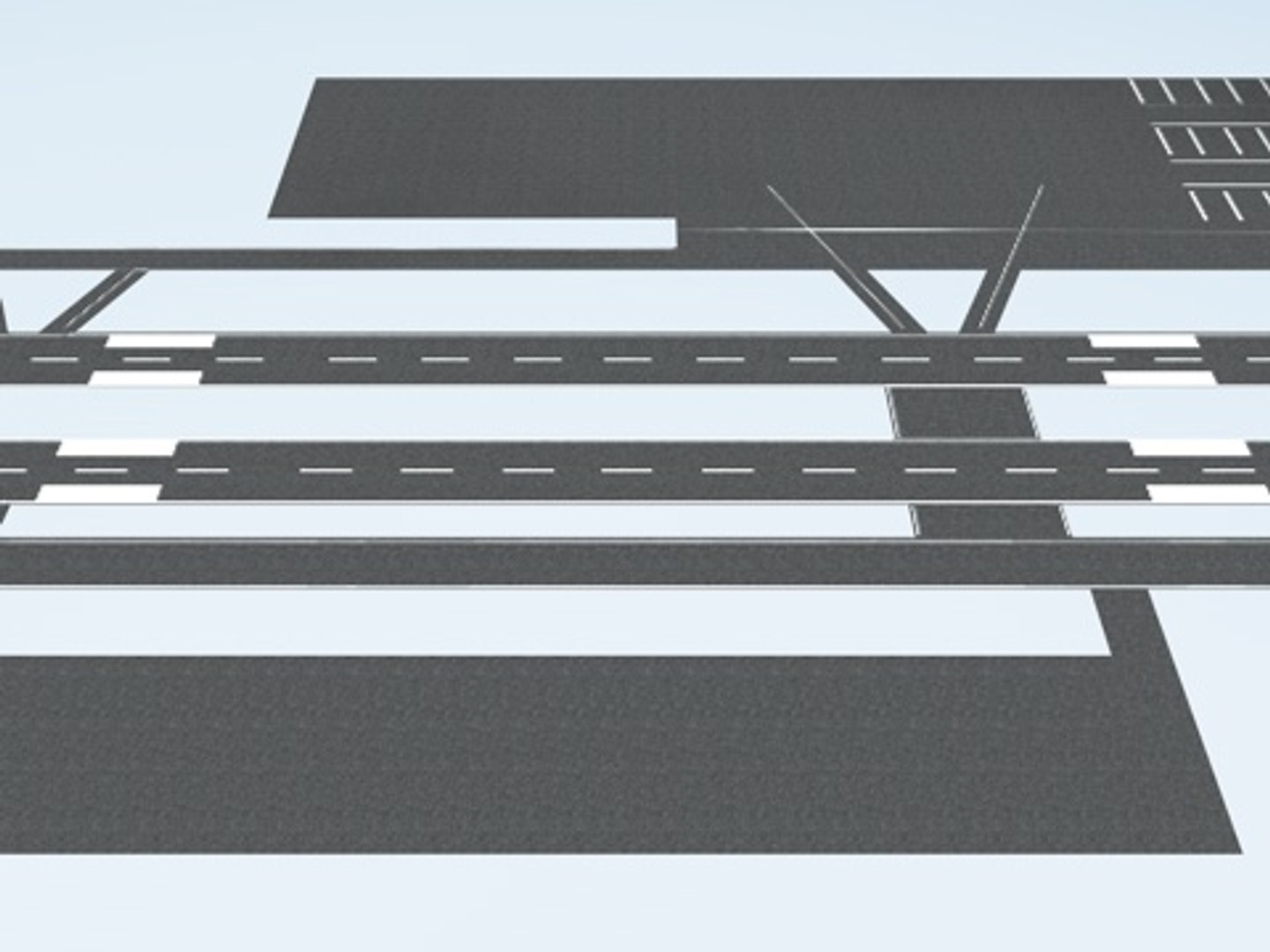 Airport Runway 3d Model