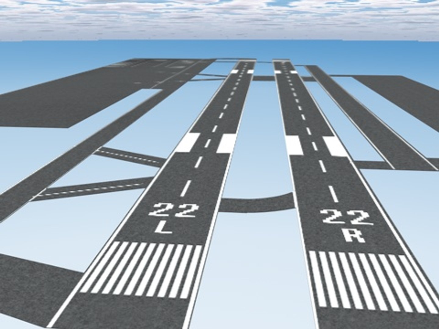 Airport Runway 3d Model