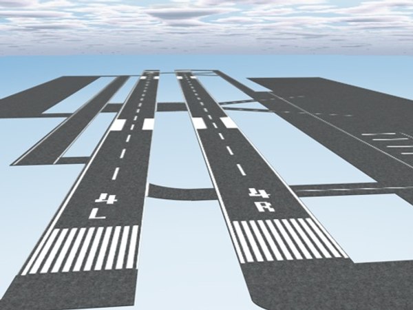 airport runway 3d model