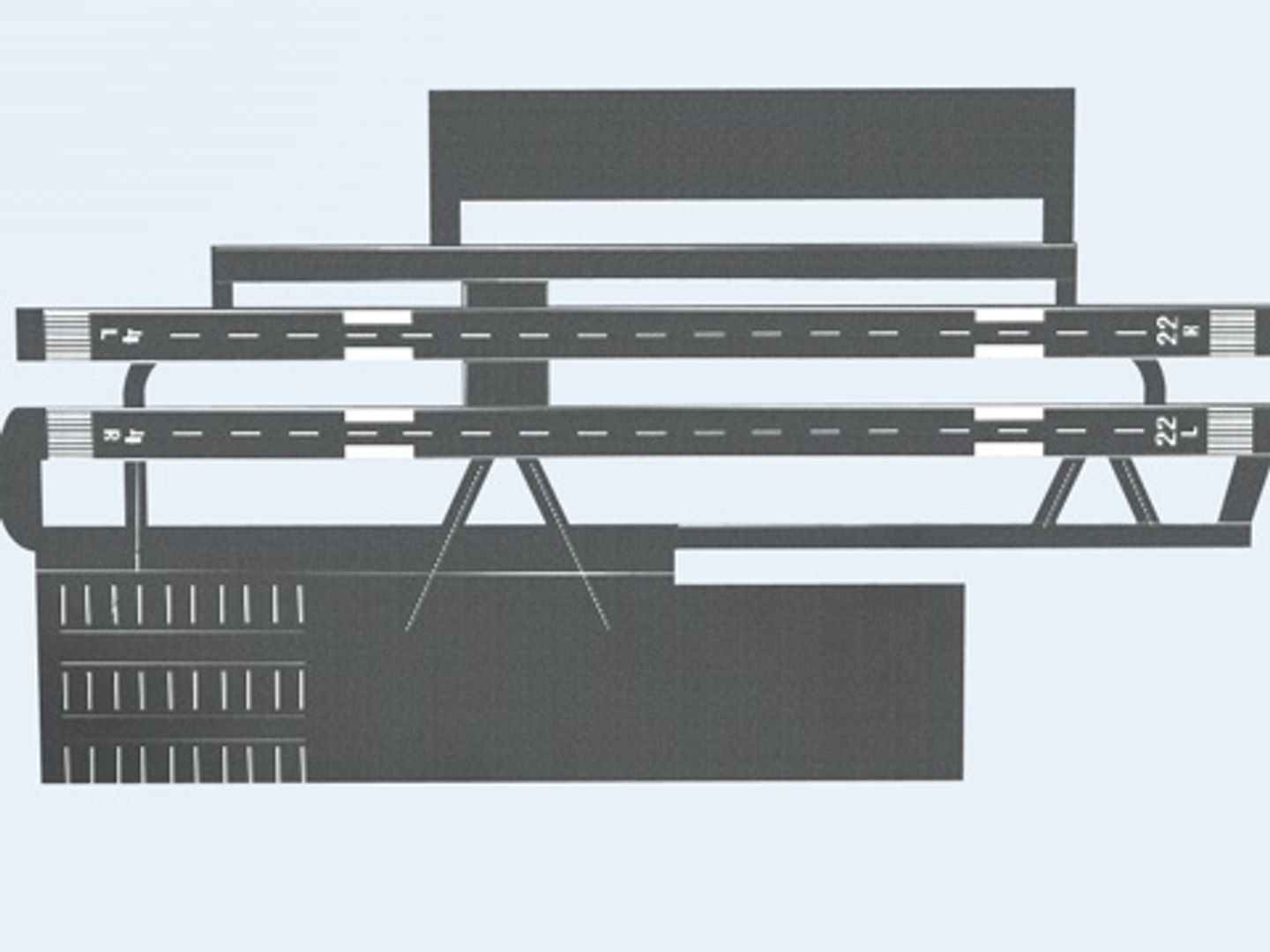 Airport Runway 3d Model