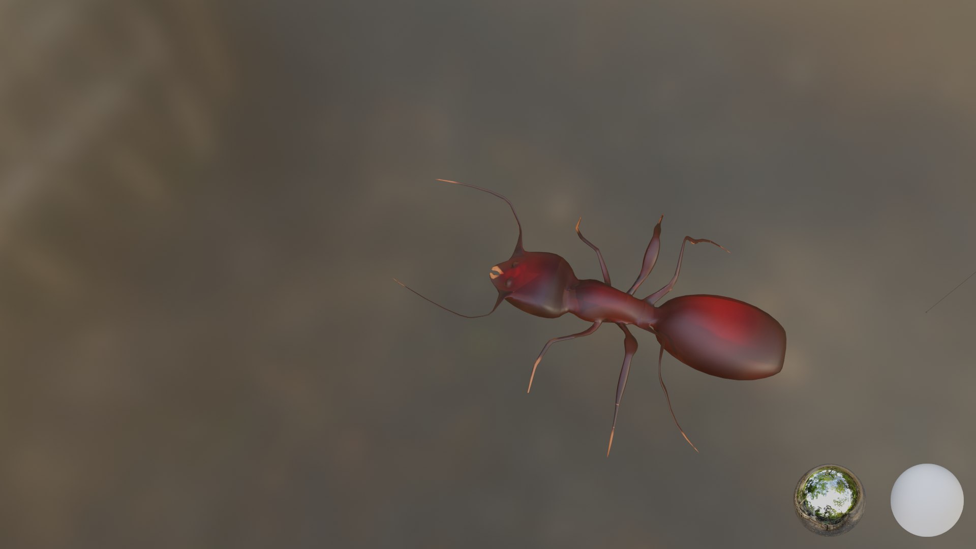 Low Poly Red Ant 3D Model - TurboSquid 2098938