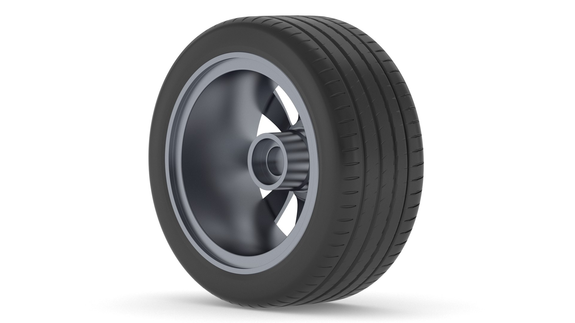 3D Tesla Car Tire Model - TurboSquid 2114593